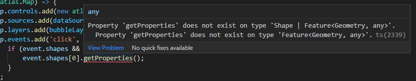 The types for atlas.MapEvent don't allow for following the documentation samples · Issue #85 ...