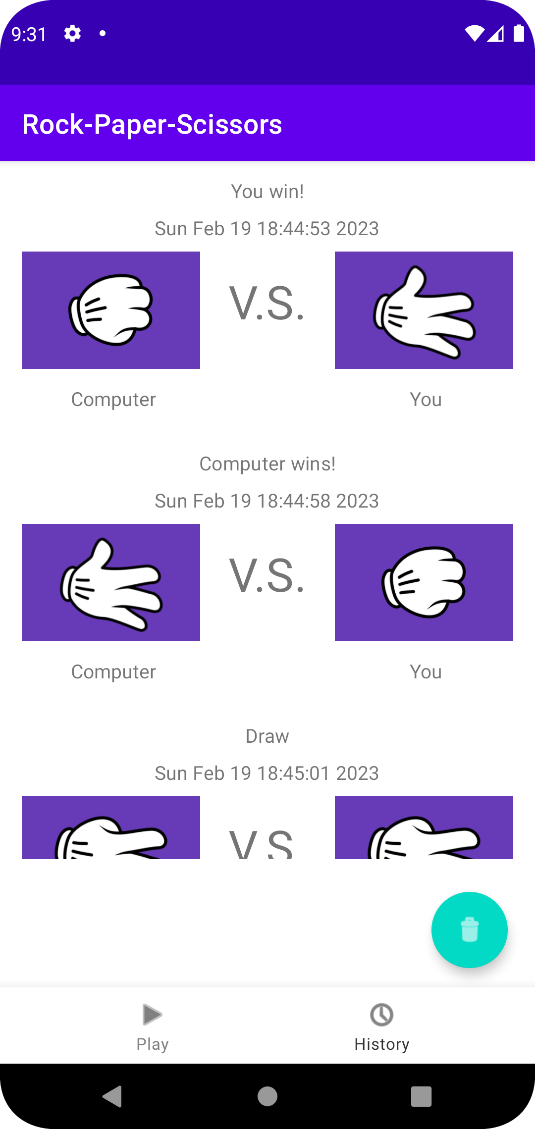 GitHub - Eyal-Davidi/rock-paper-scissors: Rock, Paper, Scissors game against the computer with ...