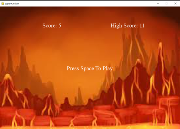 GitHub - Eyal-Davidi/super-chicken: A pygame where Super Chicken needs to avoid the torches and ...