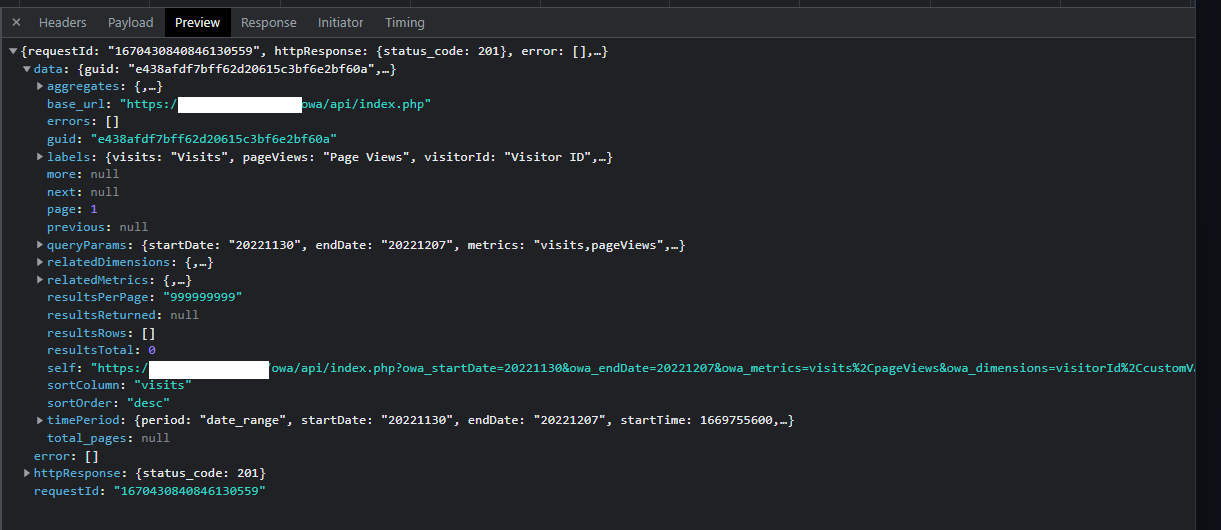Resultrows Returns Empty Although Data Exists · Issue 868 · Open Web Analyticsopen Web 