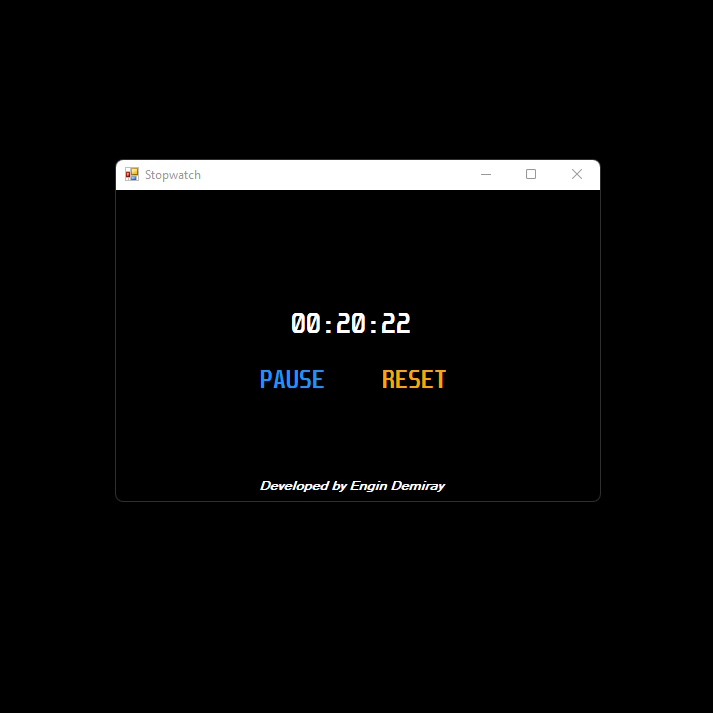 GitHub - engindemiray/Stopwatch: ⏱️