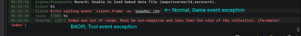 Tool event exceptions always show as ArgumentOutOfRangeException · Issue #3067 · Facepunch/sbox ...