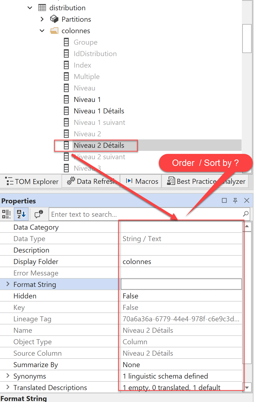 Option to sort a column with another one hidden ? · Issue #590 · TabularEditor/TabularEditor3 ...