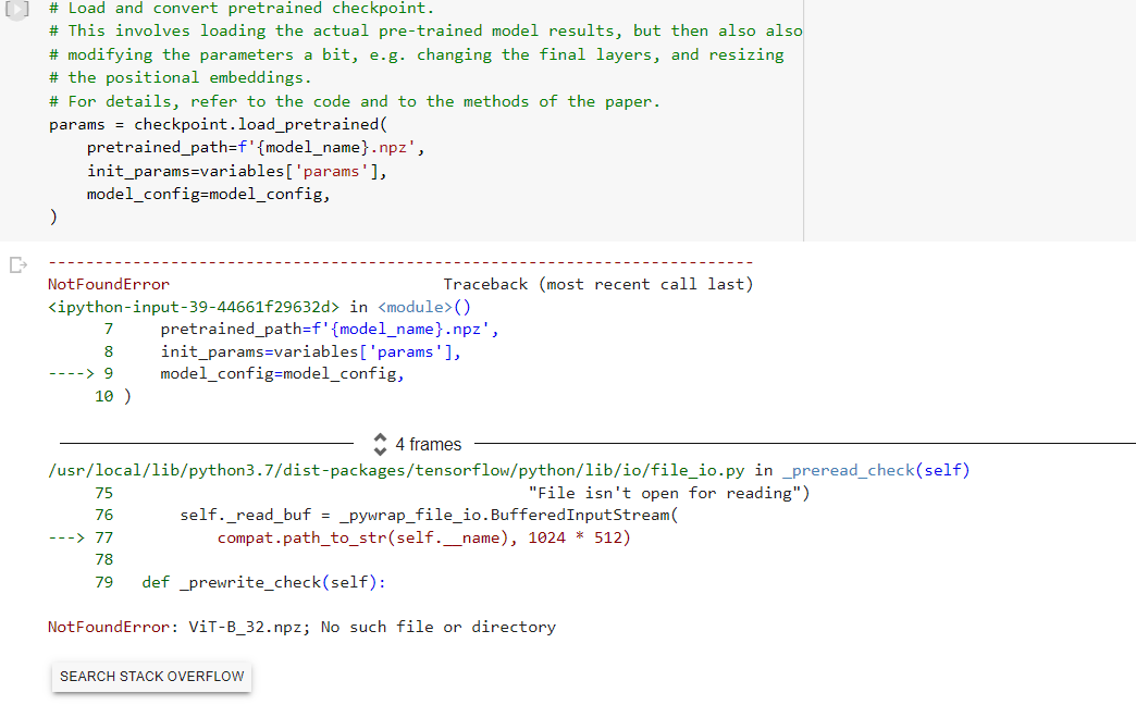 Problem with loading pre-trained in vit.jax · Issue #190 · google-research/vision_transformer ...