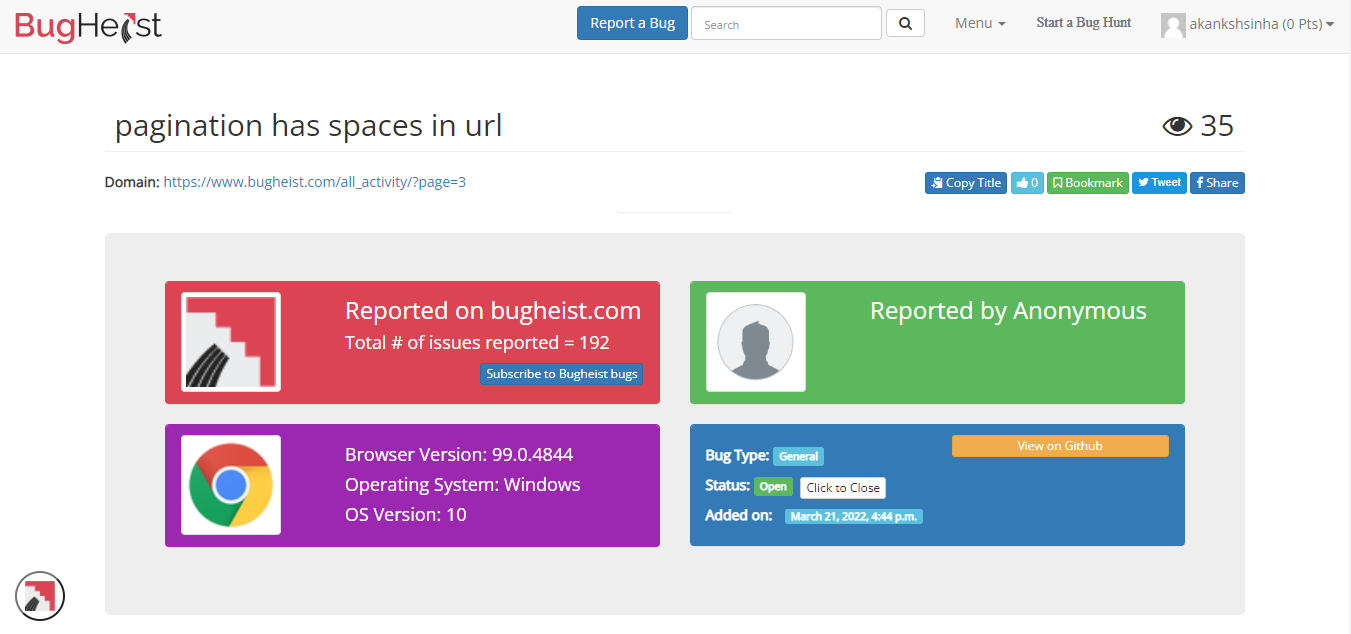 Facebook share button not working · Issue #853 · OWASP-BLT/BLT · GitHub