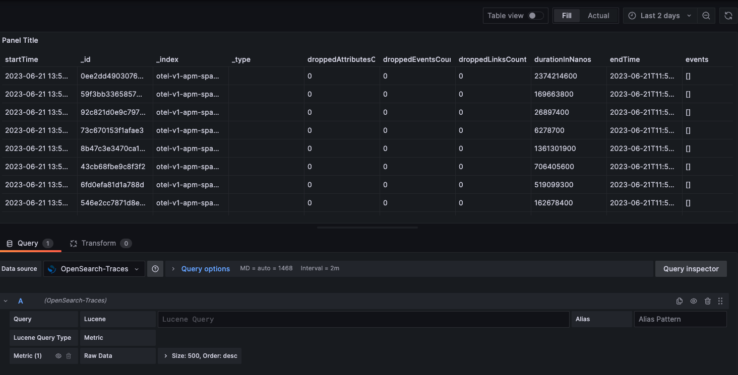 Trouble querying otel traces: "Cannot read properties of undefined (reading 'key')" · Issue #205 ...