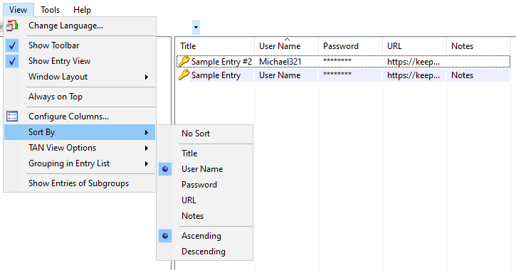 Allow More Control of Entry Order · Issue #9265 · keepassxreboot/keepassxc · GitHub