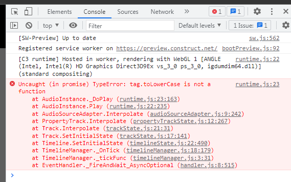 Timeline Audio Bug Spaceinvader · Issue 6247 · Scirraconstruct Bugs · Github