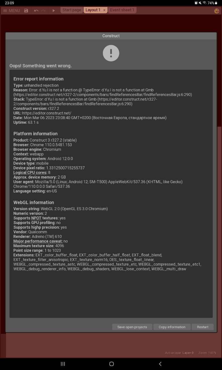 Crash used addons :space_invader: · Issue #6701 · Scirra/Construct-bugs · GitHub