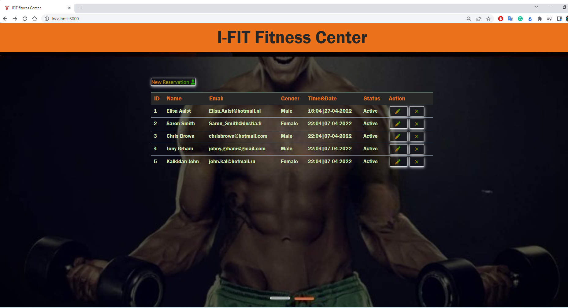 GitHub - nathan-nigussie/IFIT-Fitness-Center: CRUD application which receive & store user data