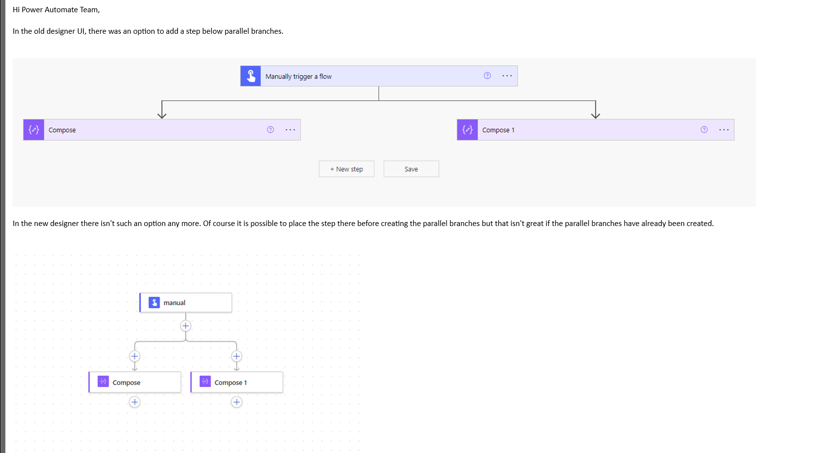 No way to add a step after parallel branch in new designer · Issue #3535 · Azure/LogicAppsUX ...