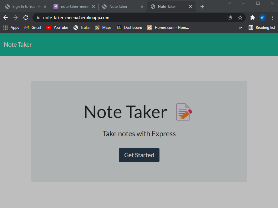 GitHub - Ajmaljalal/express-note-taker: A node/express application that serves static files and ...
