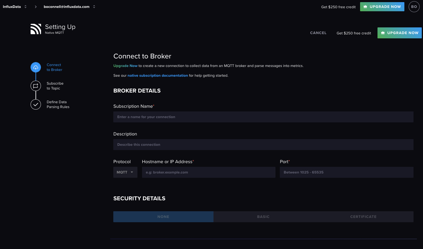 2 Upgrade Now buttons in native subscriptions / create subscription (mqtt) · Issue #5984 ...
