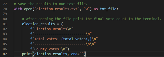 GitHub - ablom09/Election-Analysis-Mod3