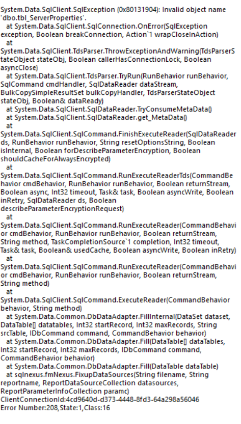 invalid object name 'dbo.tbl_ServerProperties' bug · Issue #124 · microsoft/SqlNexus · GitHub
