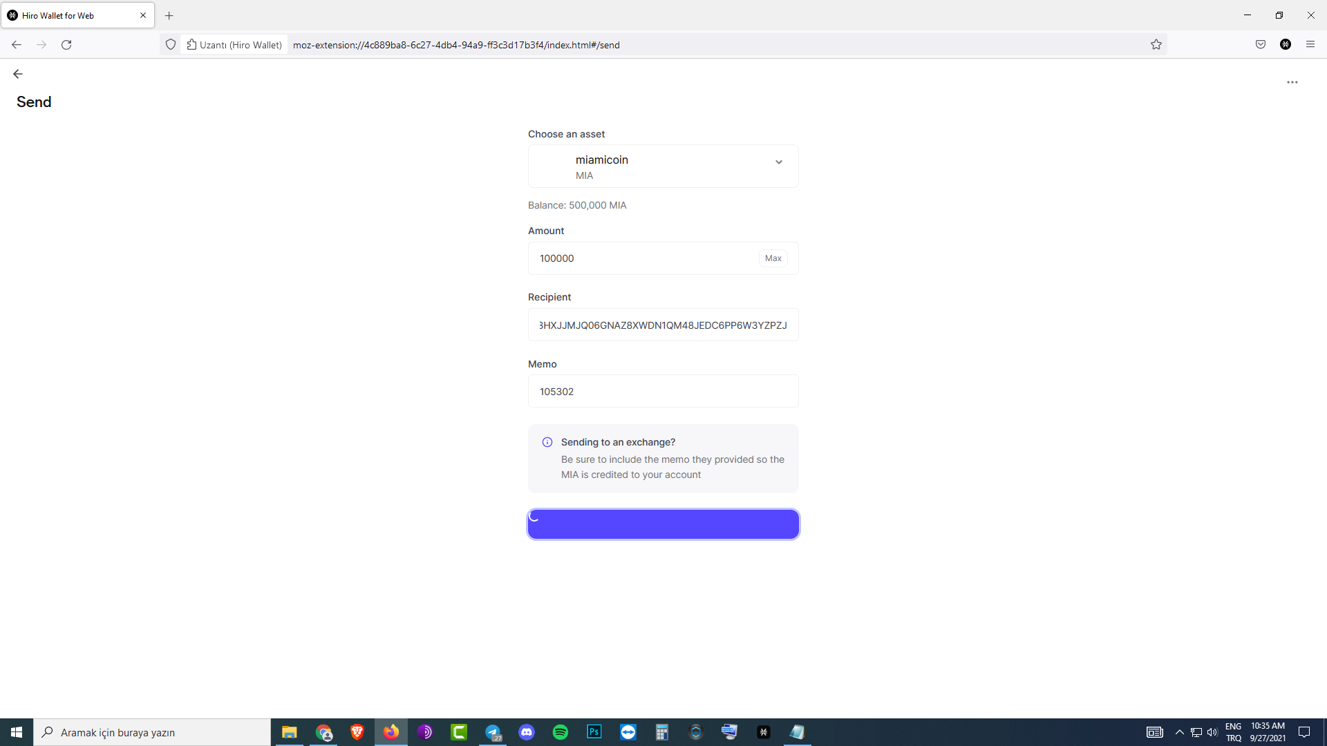 Extension Are Not Working Correctly For Mia Deposit And Withdrawal From Hiro Wallet · Issue 1744