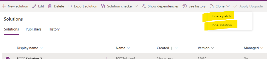 Patching isn't recommended, so would creation through UI and API be supported by the product ...