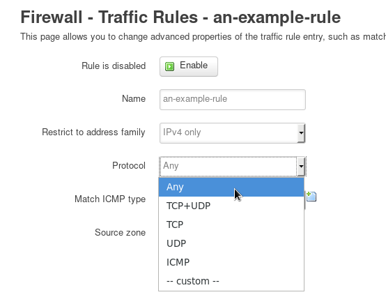 Luci App Firewall Gui Is Confusing When Using The Any Protocol Option With Ports And