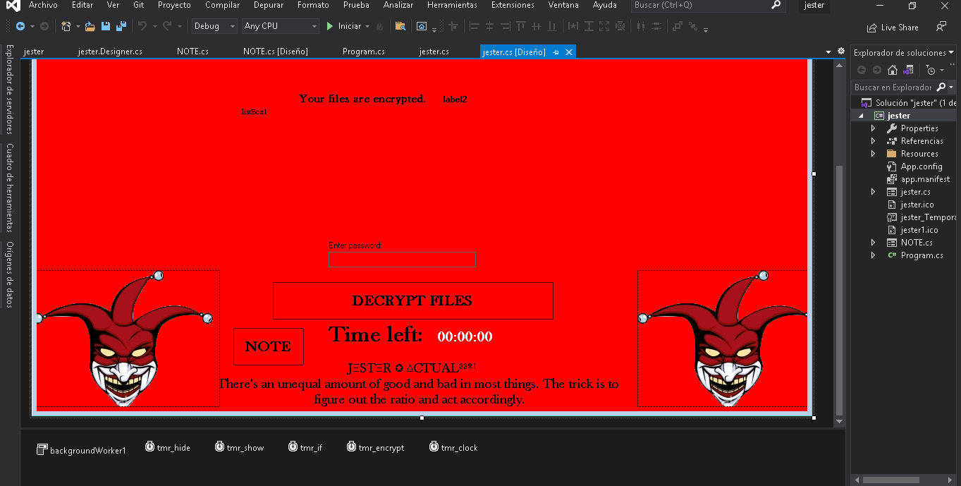 GitHub - CryptoLocker002/ransomware-jester: ransomware jester basado en el el ransomware Jester ...