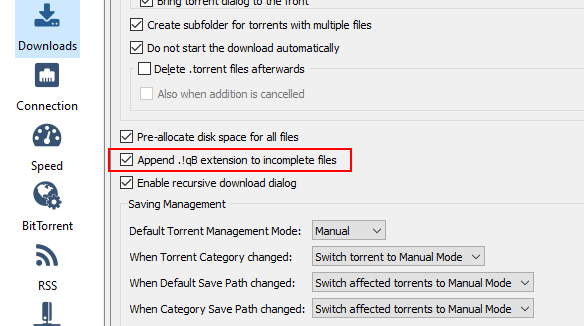 qBittorrent does not completely download a torrent when failed write ...