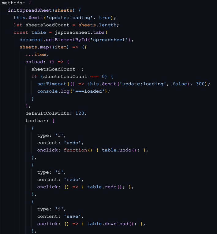 When use tabs and toolbar together, undo & redo don't work · Issue #1495 · jspreadsheet/ce · GitHub