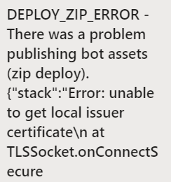 Error in publishing composer bot to Azure app service · Issue #9102 · microsoft/BotFramework ...