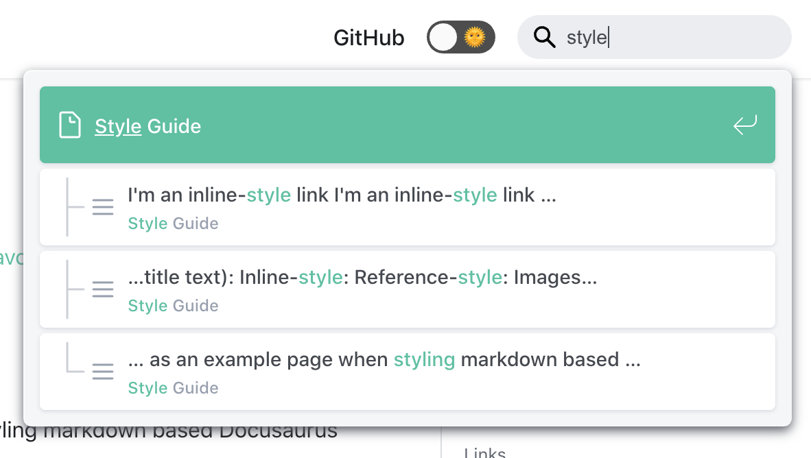 Feature Request Want Search Design Same As In Algolia · Issue 260 · Easyops Cndocusaurus 8056