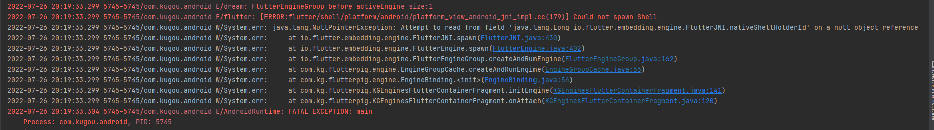 FlutterEngineGroup createAndRunEngine spawn but apperars "Could not spawn Shell" · Issue #108105 ...