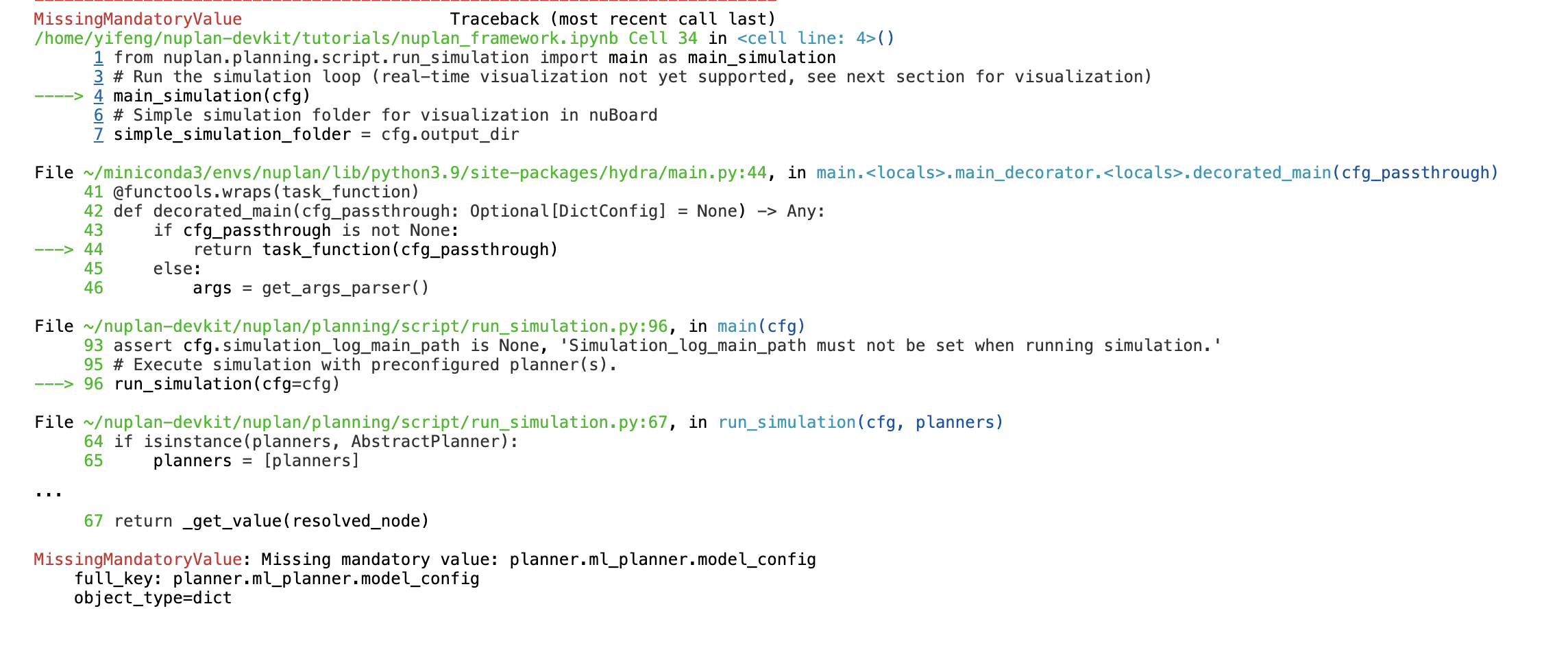 Question about planner parameter in nuplan_framework.ipynb · Issue #169 · motional/nuplan-devkit ...