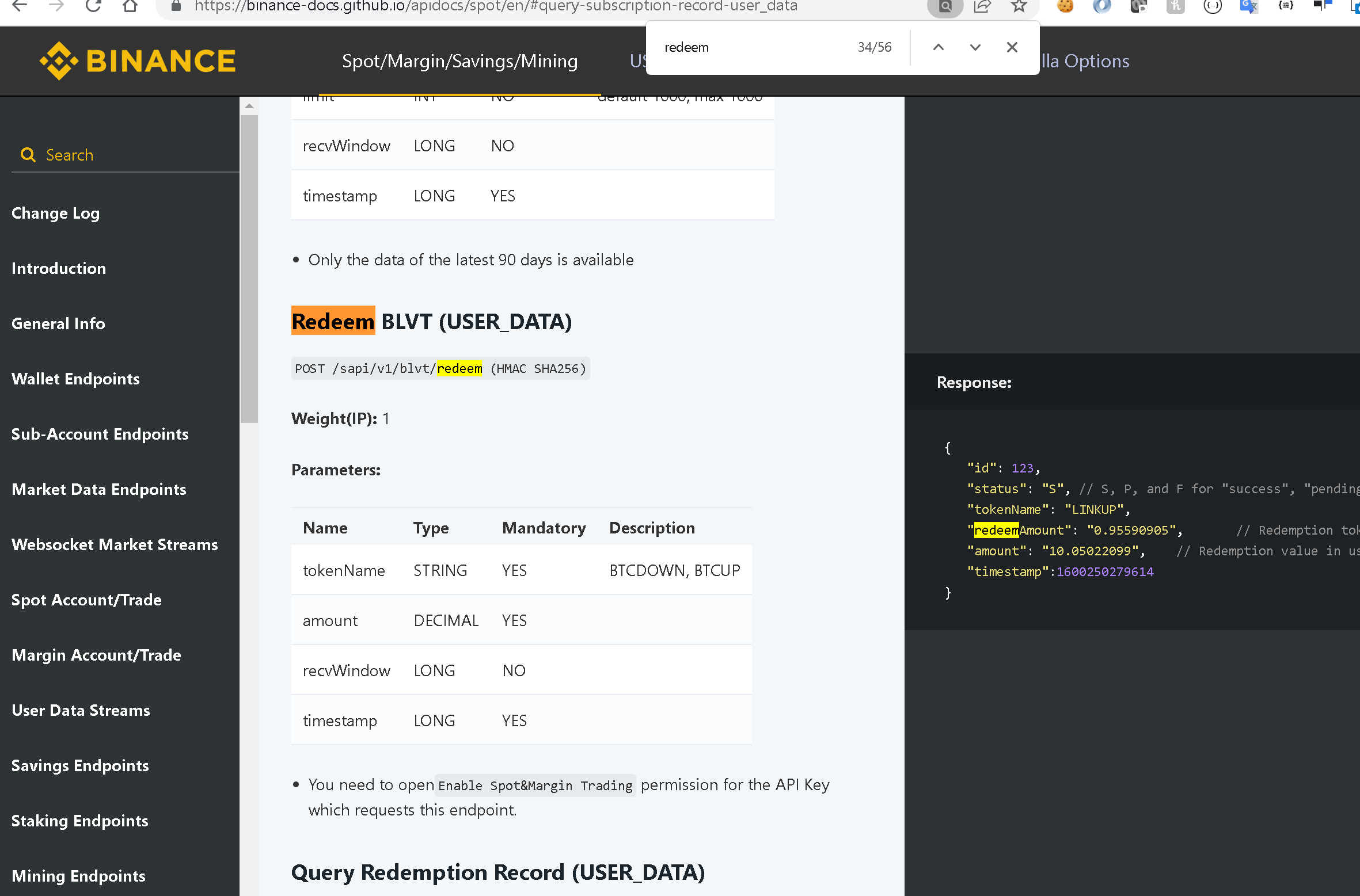 Leveraged Tokens Redeem not supported? · Issue #1133 · JKorf/Binance.Net · GitHub