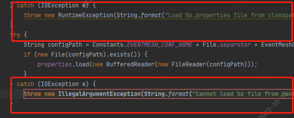[Enhancement] Method throws alternative exception from catch block without history ...