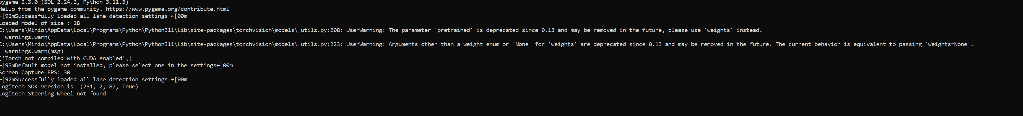 steering not working · Issue #22 · ETS2LA/Euro-Truck-Simulator-2-Lane-Assist · GitHub