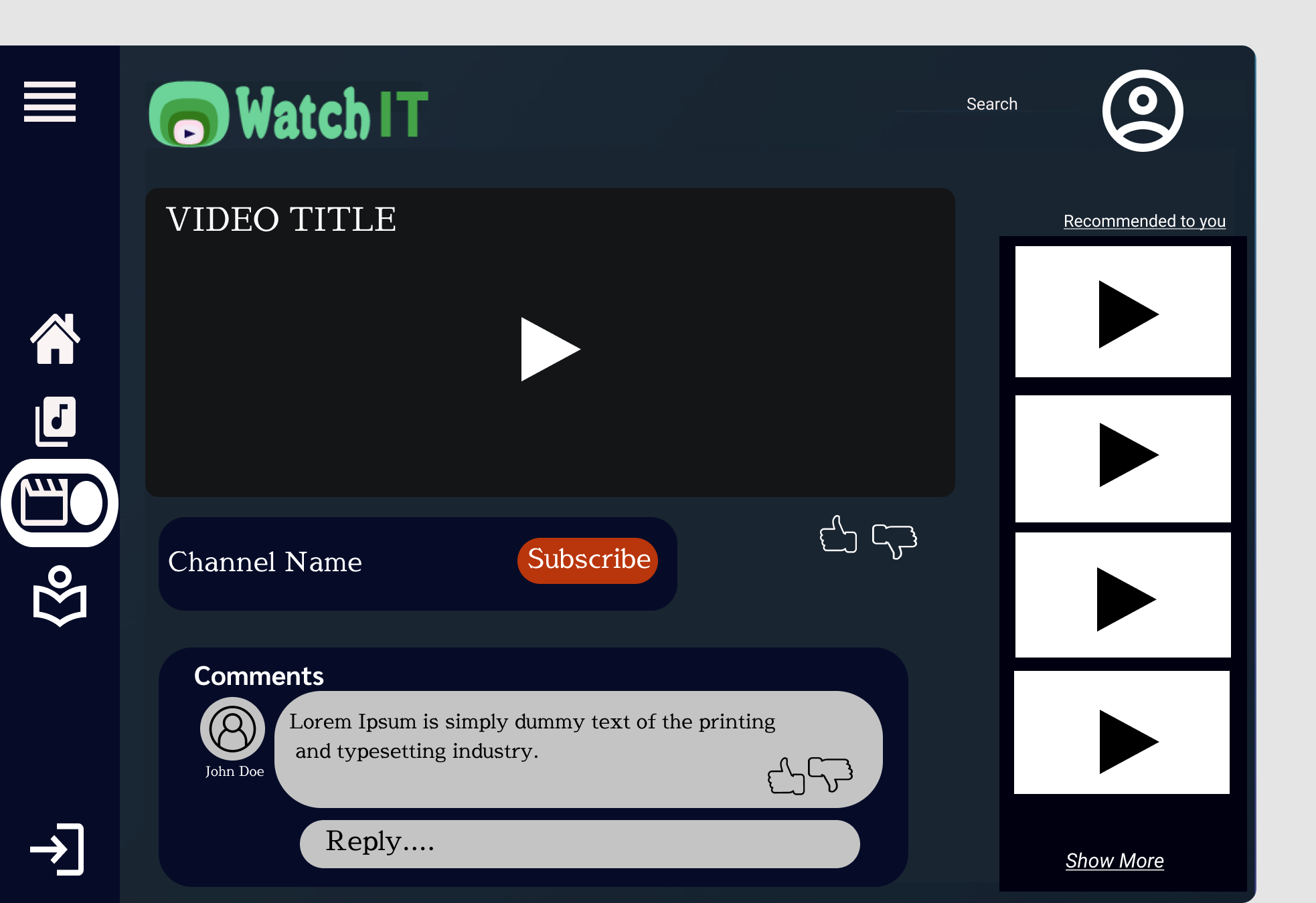 GitHub - shailabchapagain/WindowsApplication: Watch-IT is a global video-sharing platform, which ...