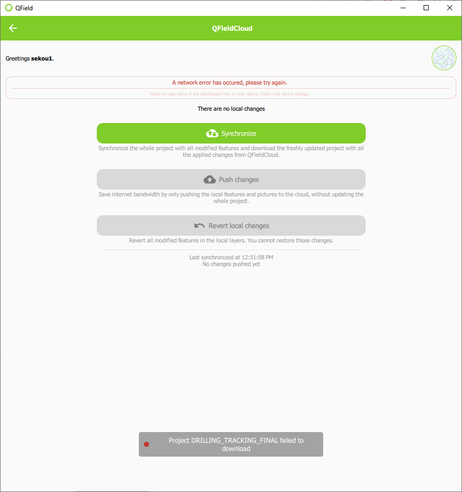QField 2.81 (windows) don't Synchronize and delete QField cloud project ...