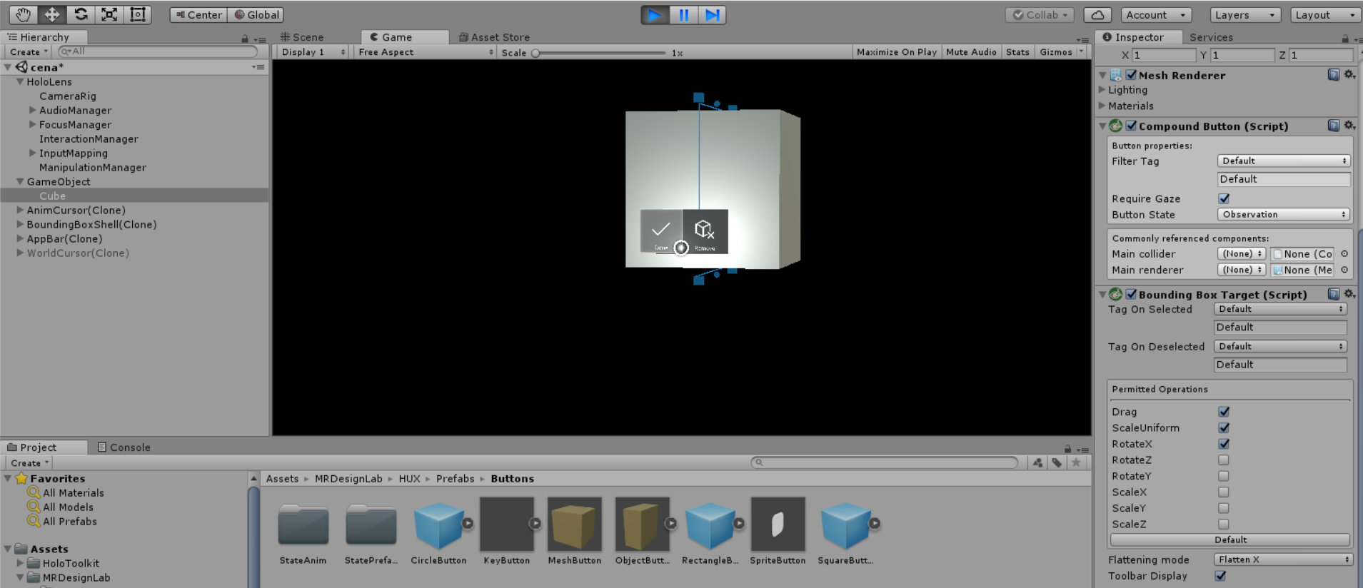 Bounding Box Rotating only on Y · Issue #44 · microsoft/MixedRealityDesignLabs_Unity · GitHub