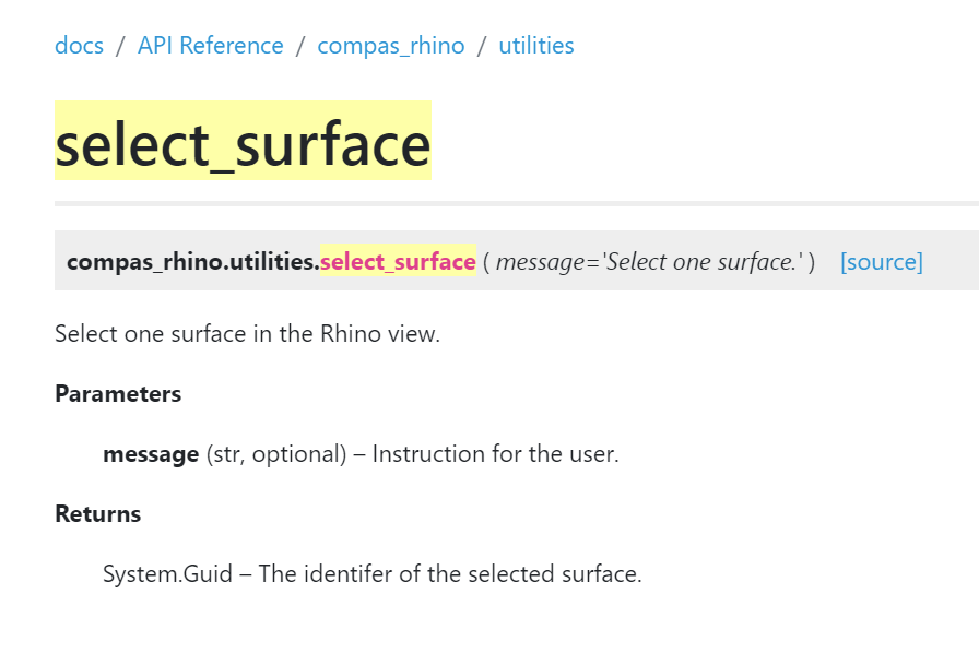 RhinoSurface.from_guid doesn't work · Issue #1039 · compas-dev/compas · GitHub