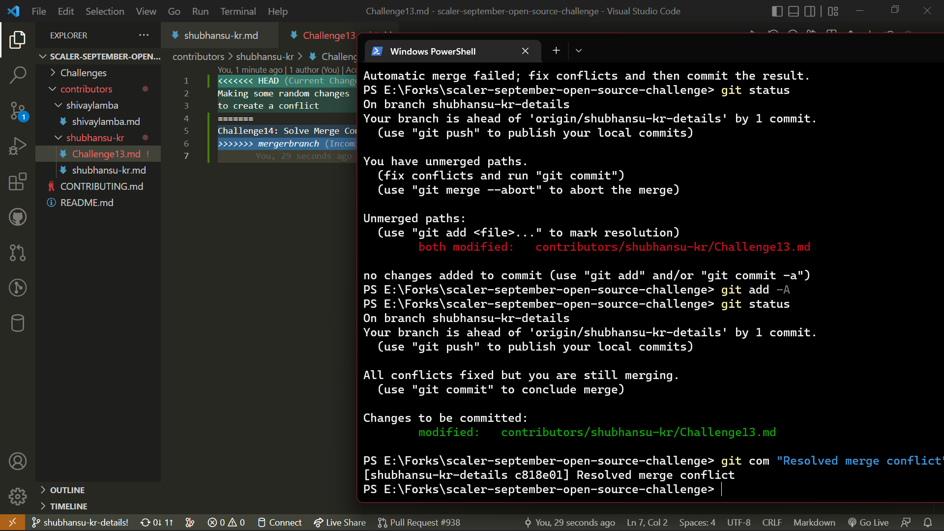 Day1-23 : shubhansu-kr · Issue #292 · scaleracademy/scaler-september-open-source-challenge-2022 ...