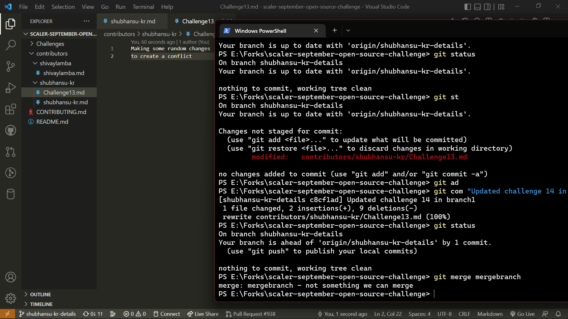 Day1-23 : shubhansu-kr · Issue #292 · scaleracademy/scaler-september ...
