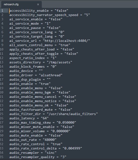 File retroarch.cfg changes · Issue #734 · EmuELEC/EmuELEC · GitHub