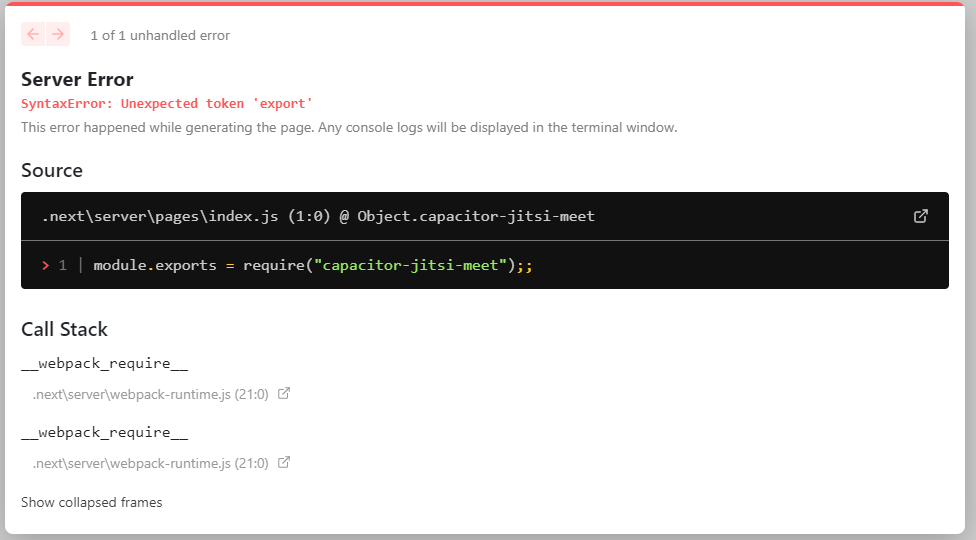[Question] Capacitor 3 support · Issue #52 · calvinckho/capacitor-jitsi-meet · GitHub