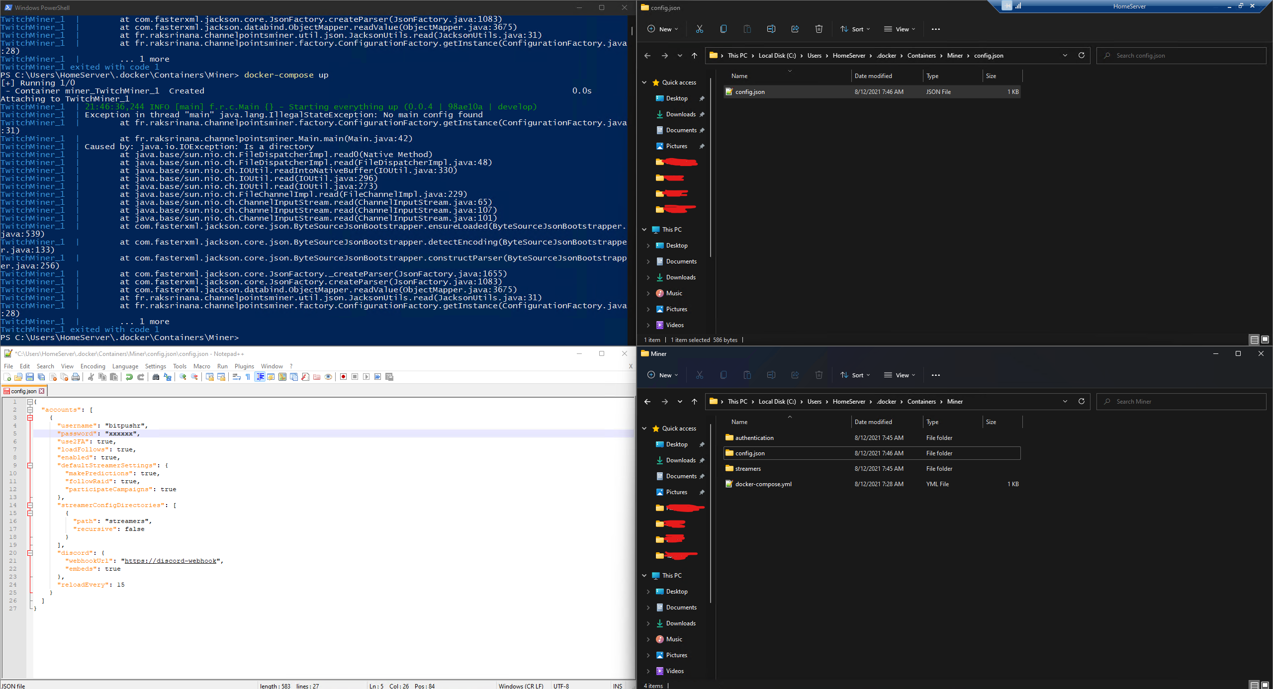 First run with Docker · Issue #87 · RakambdaOrg/ChannelPointsMiner · GitHub