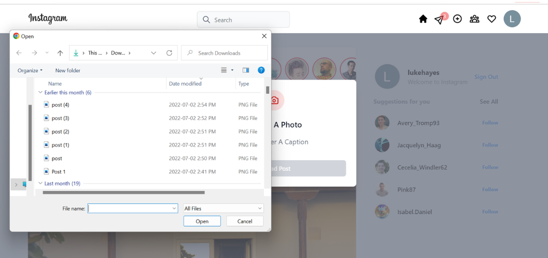 GitHub - LukeHayesss/instagram-clone: A fully-functioning Instagram ...