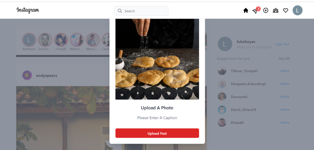 GitHub - LukeHayesss/instagram-clone: A fully-functioning Instagram ...