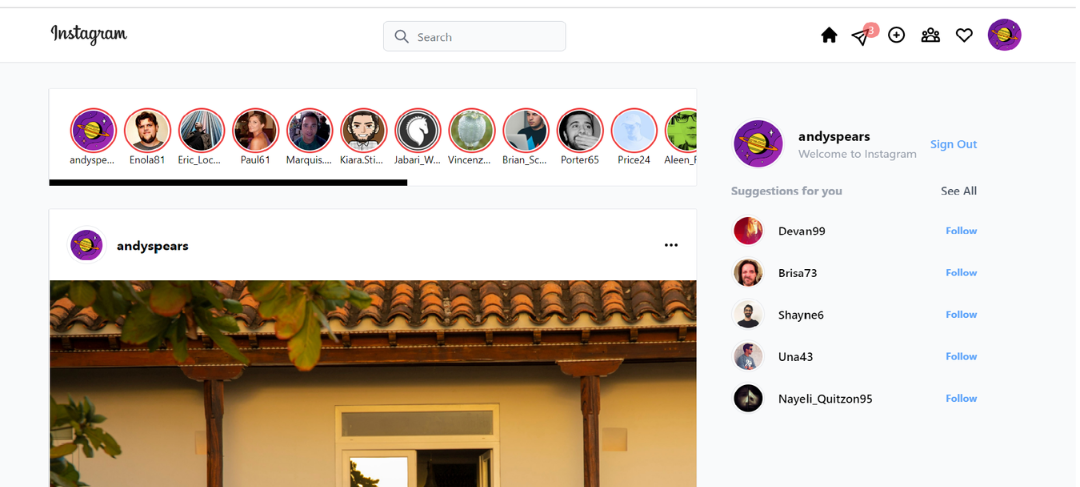 GitHub - LukeHayesss/instagram-clone: A fully-functioning Instagram ...