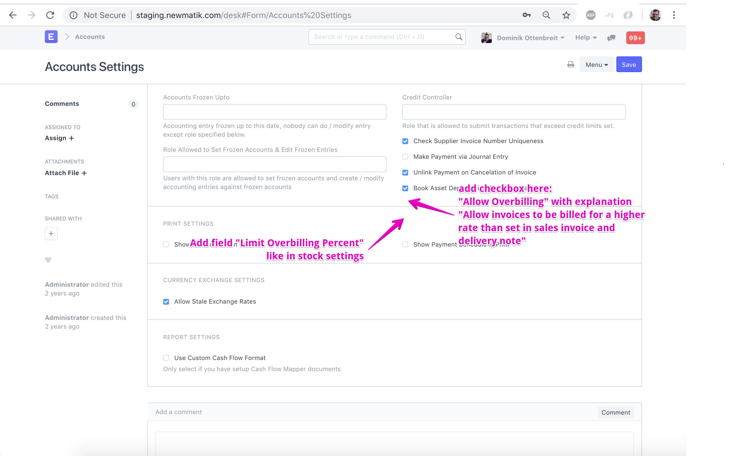 Allowing Overbilling in Sales Invoices · Issue #15809 · frappe/erpnext ...