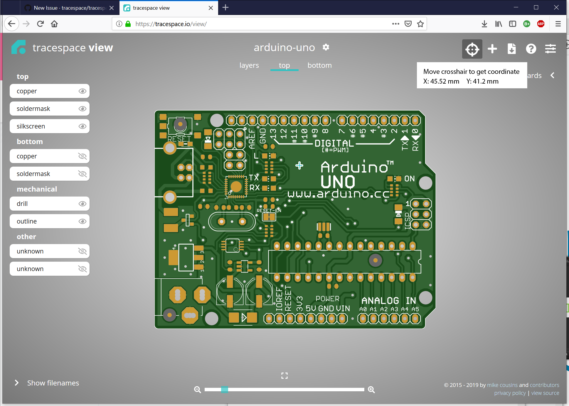 Crosshair / Coordinate Tool · Issue #229 · tracespace/tracespace · GitHub