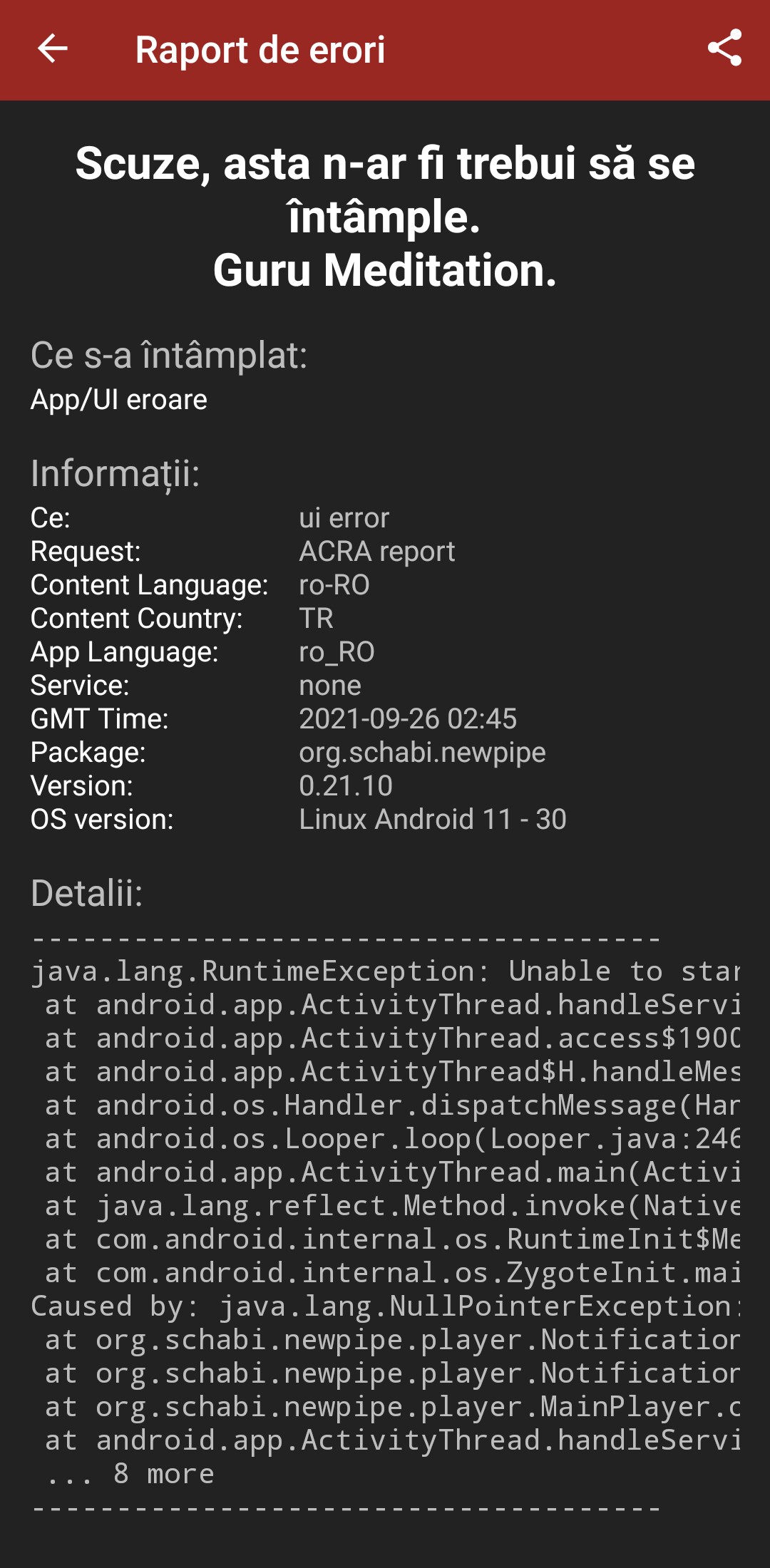 Player error issue · Issue #7168 · TeamNewPipe/NewPipe · GitHub