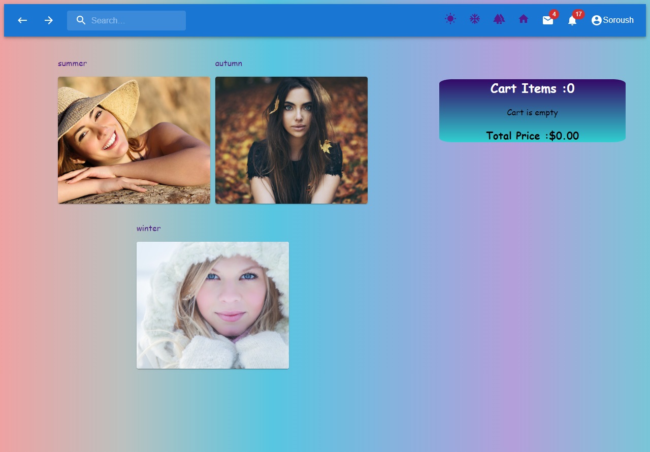 GitHub - Soroush-Mostafavi/Shopping-Cart: shopping-cart without using database , redux and api