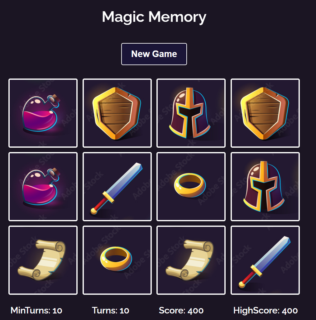 Github Nishant7372magic Memory Game Memorization Game Using Reactjs 1640